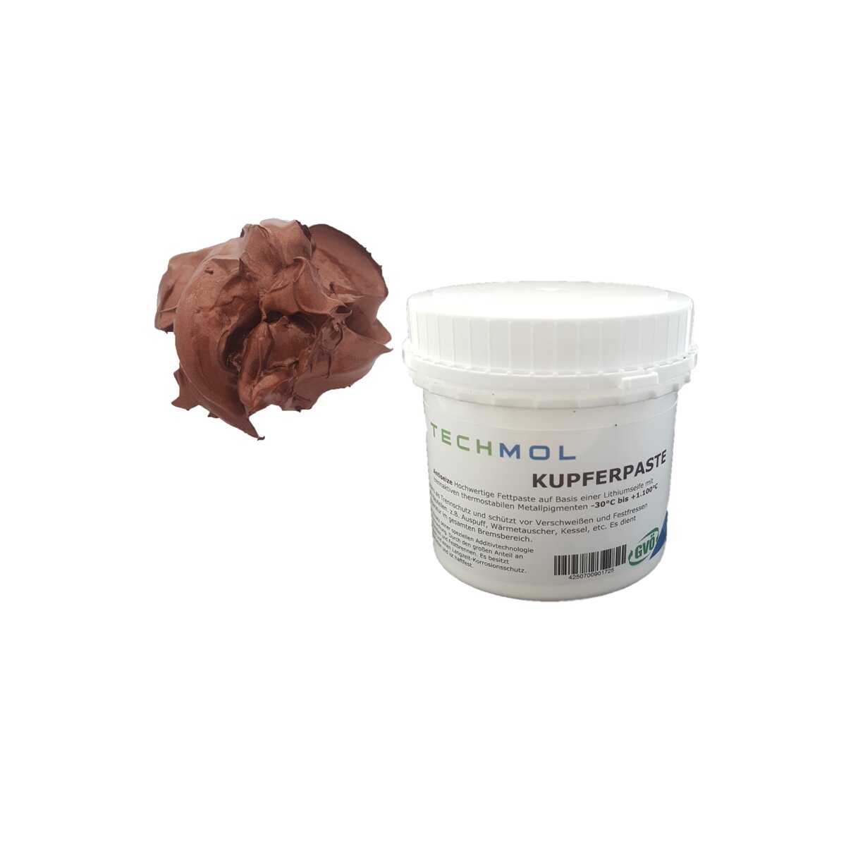 Techmol Kupferpaste Anti Seize Fett in der 250g Dose, 5,10