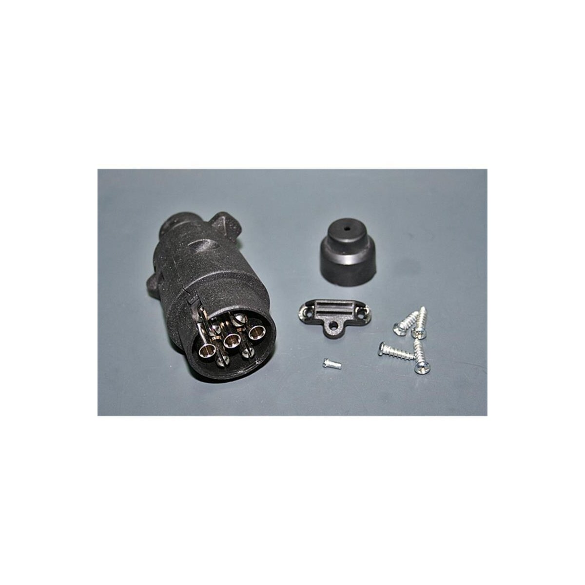 AHK Stecker7 Polig Anhängerstecker Kunststoff, 2,45